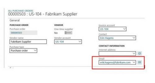How to email purchase orders in Dynamics 365 - Sikich