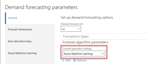 Dynamics 365 Demand Forecasting with Azure Machine Learning