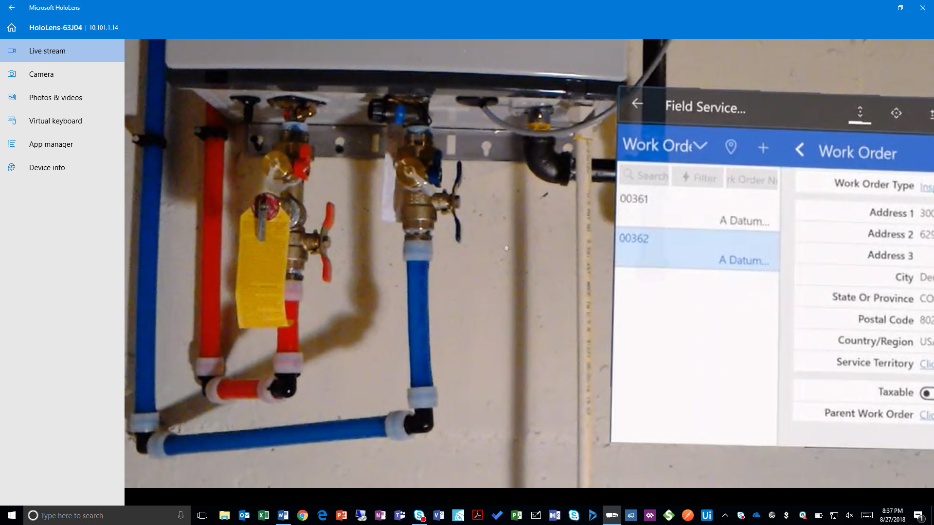A Microsoft HoloLens Use Case for Digital Field Service