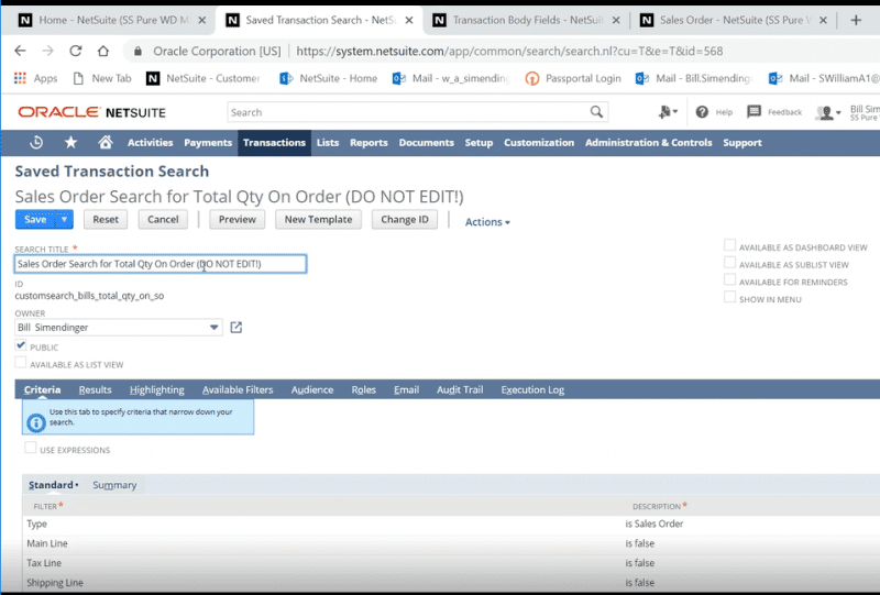 How To Create A Netsuite Custom Field From Saved Search Data
