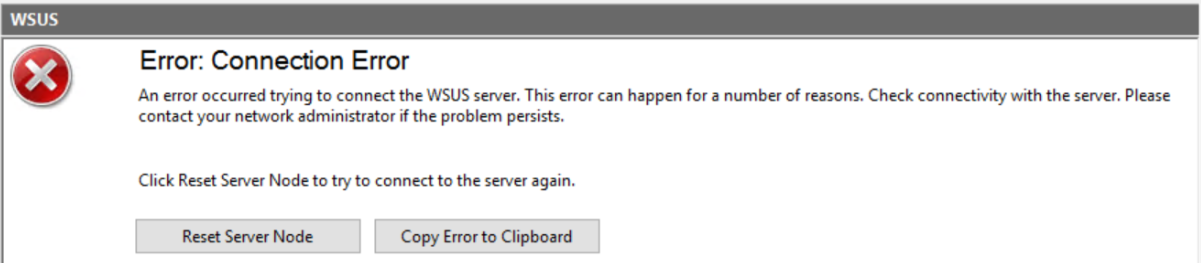 Quick Tip for WSUS Troubleshooting in Case You Still Use It