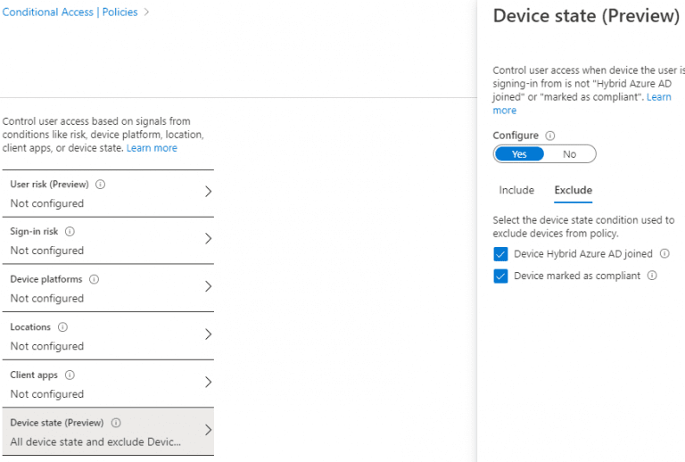 Using a Conditional Access Policy to Secure Data From Personal Devices