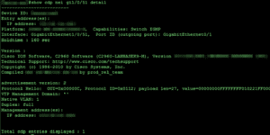 How to Use Show cdp neighbors detail Command - Sikich