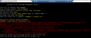 How to Fix the Microsoft Exchange Management Shell Connect Problem