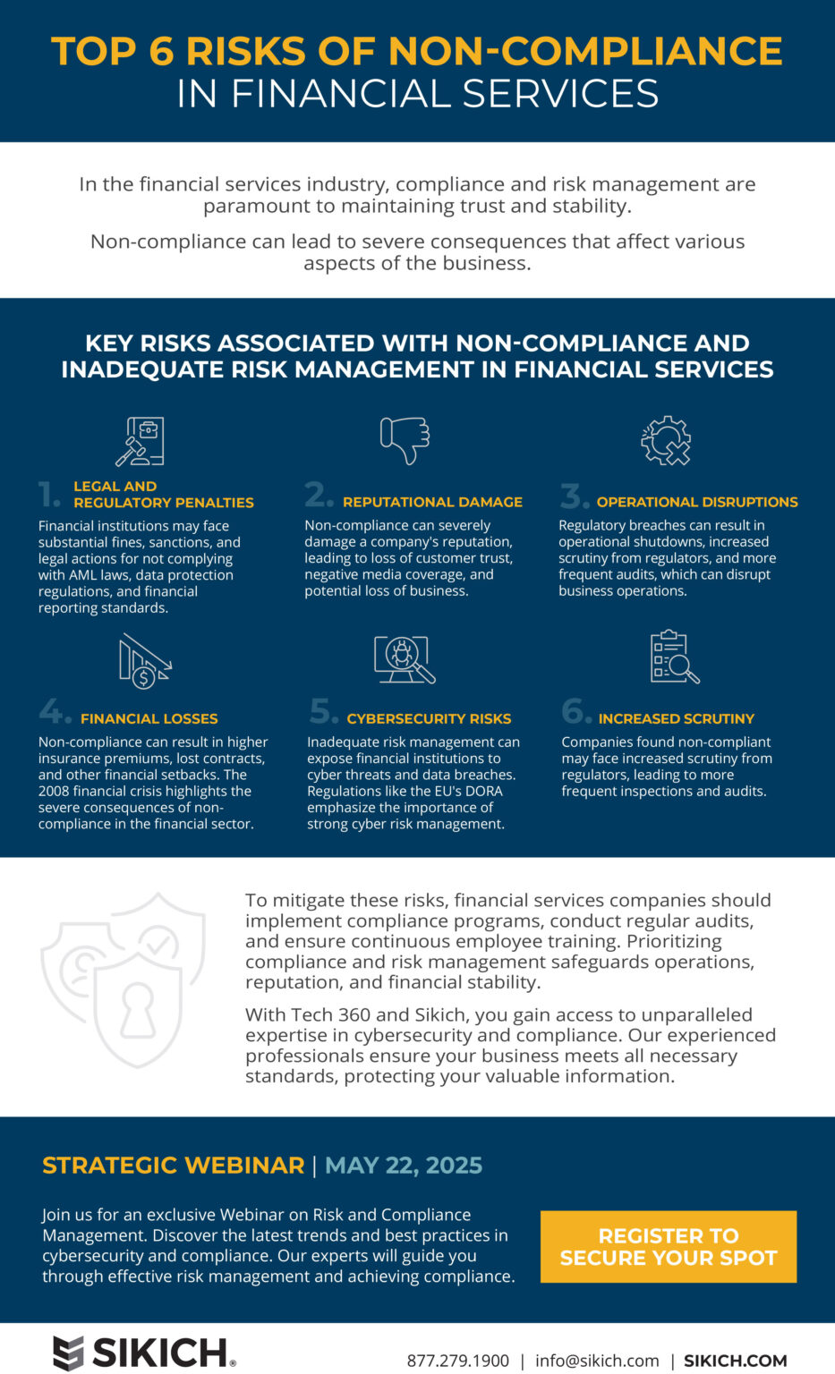 Top 6 Risks of Non-Compliance in Financial Services - Sikich