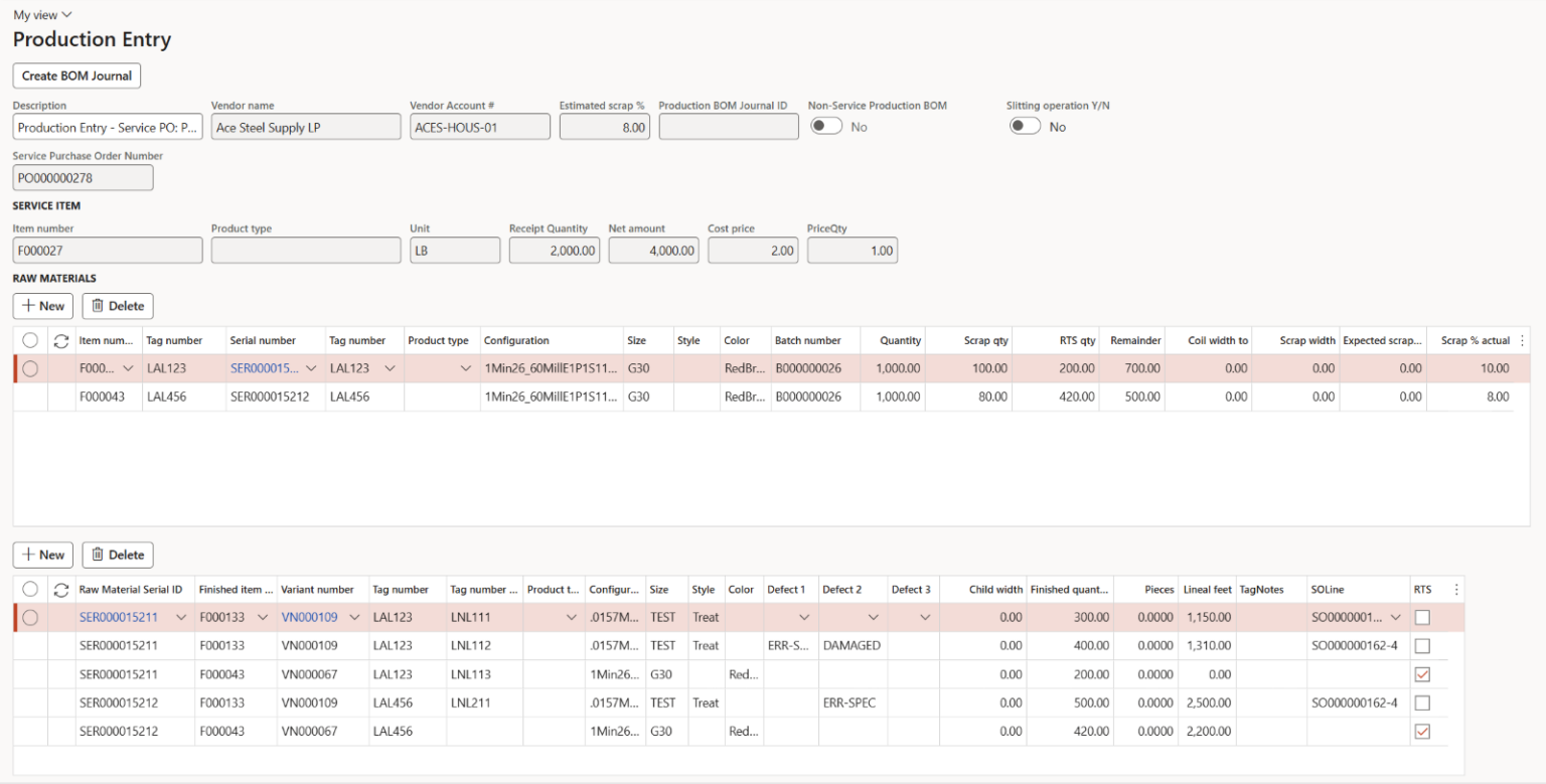 Outside Production Processing in Dynamics 365 - Sikich